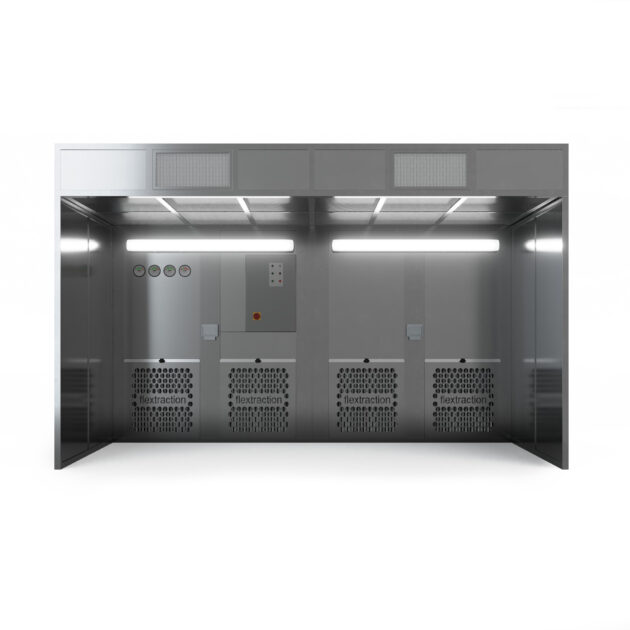 Down Flow Booth - Dust suppression & extraction over a wide area